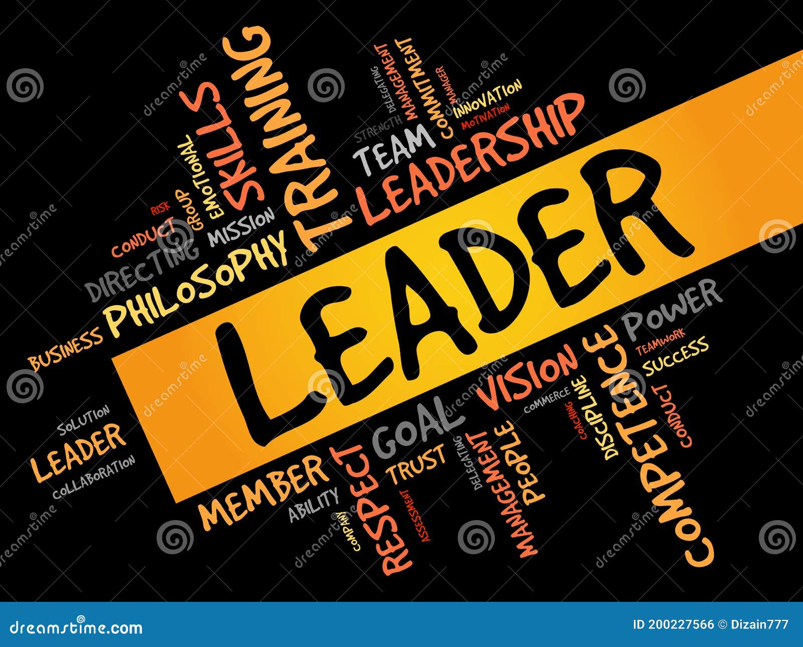 LEADER word cloud stock illustration. Illustration of suit - 200227566