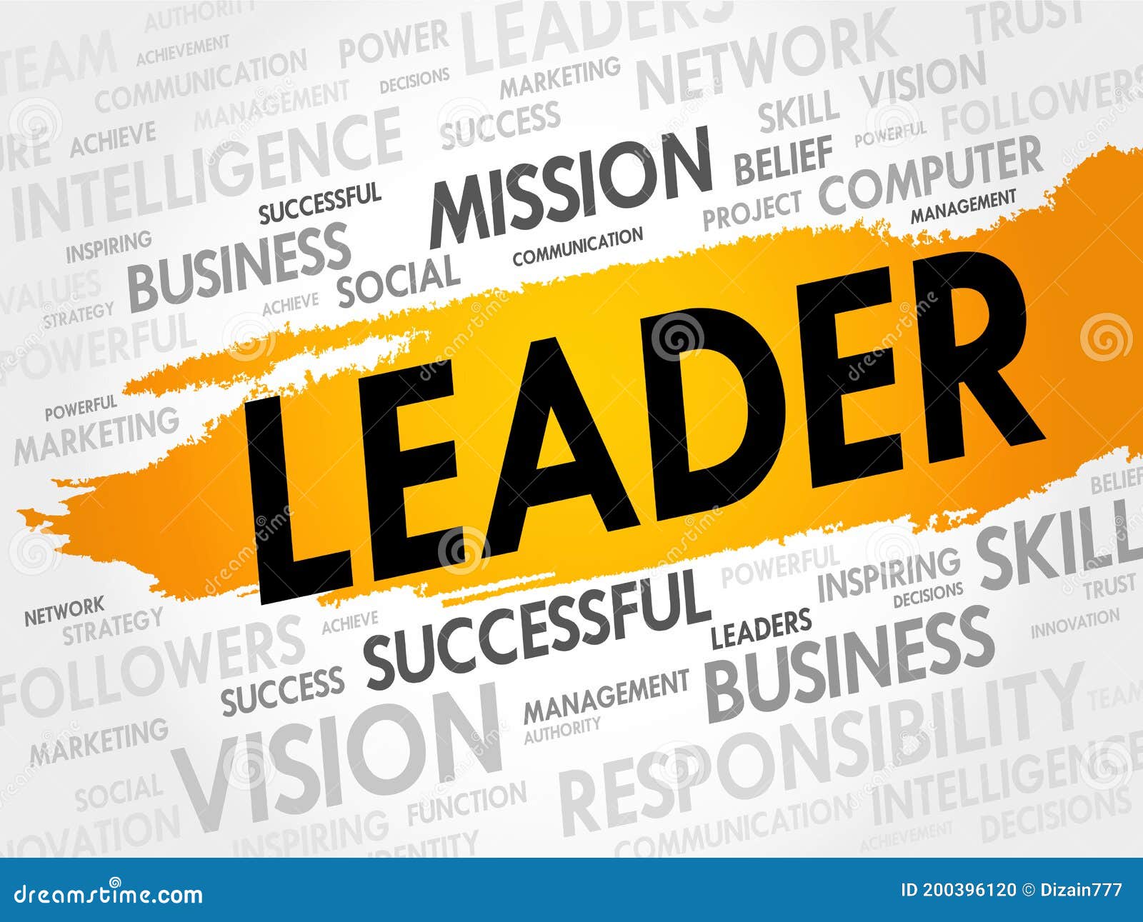LEADER word cloud stock illustration. Illustration of company - 200396120