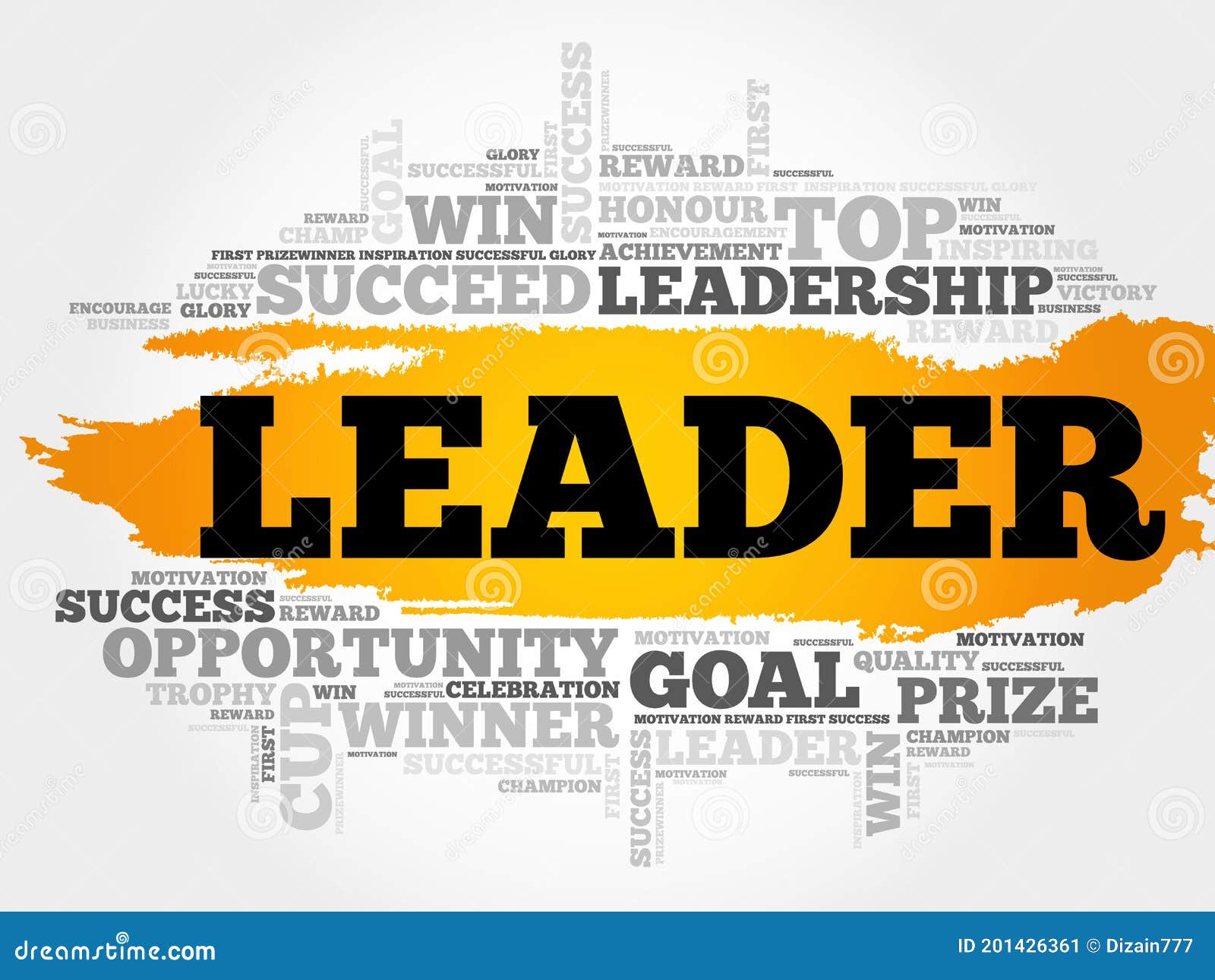 Leader word cloud stock illustration. Illustration of future - 201426361
