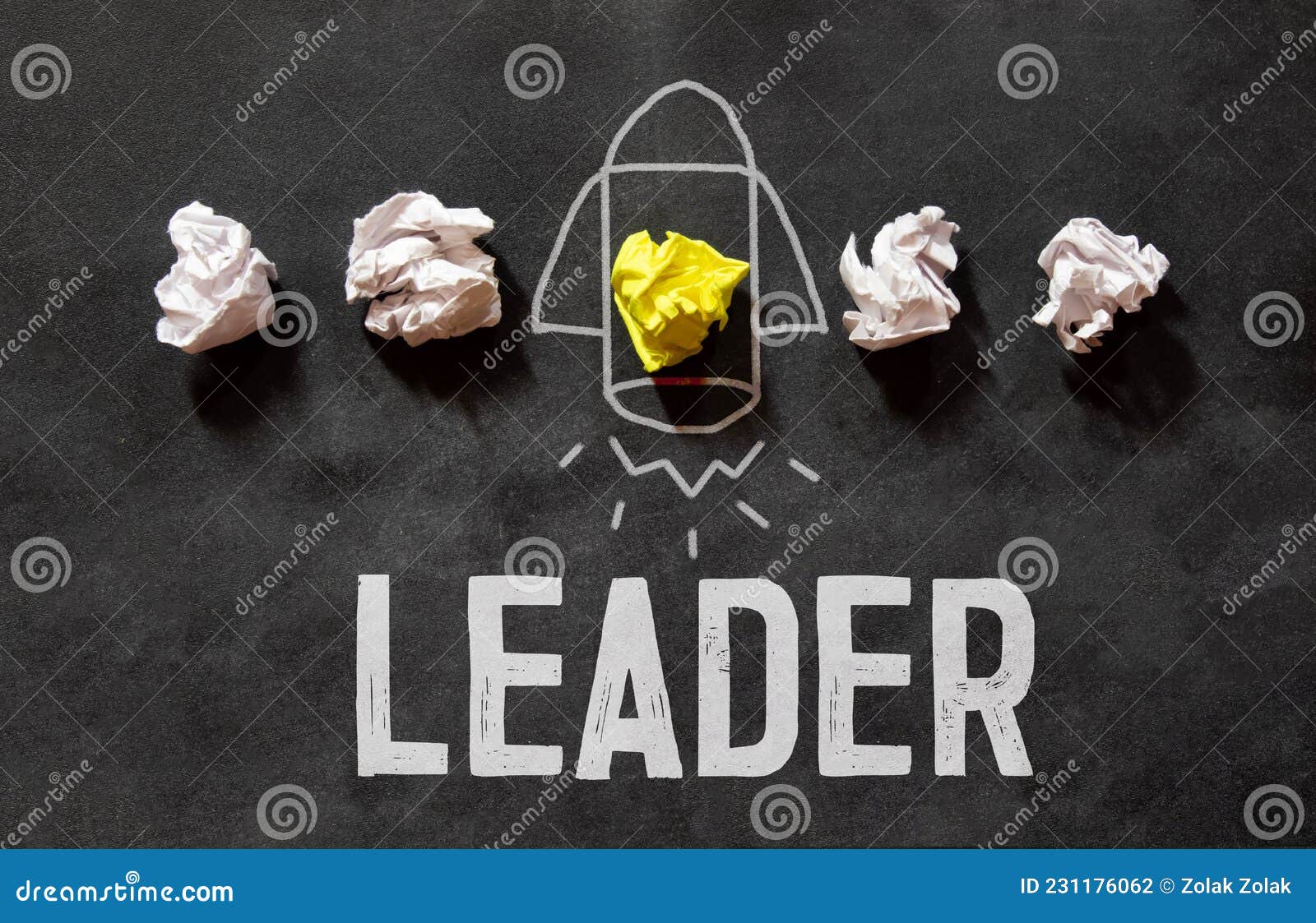 LEADER Word Made with Building Blocks Isolated on White Stock Photo ...
