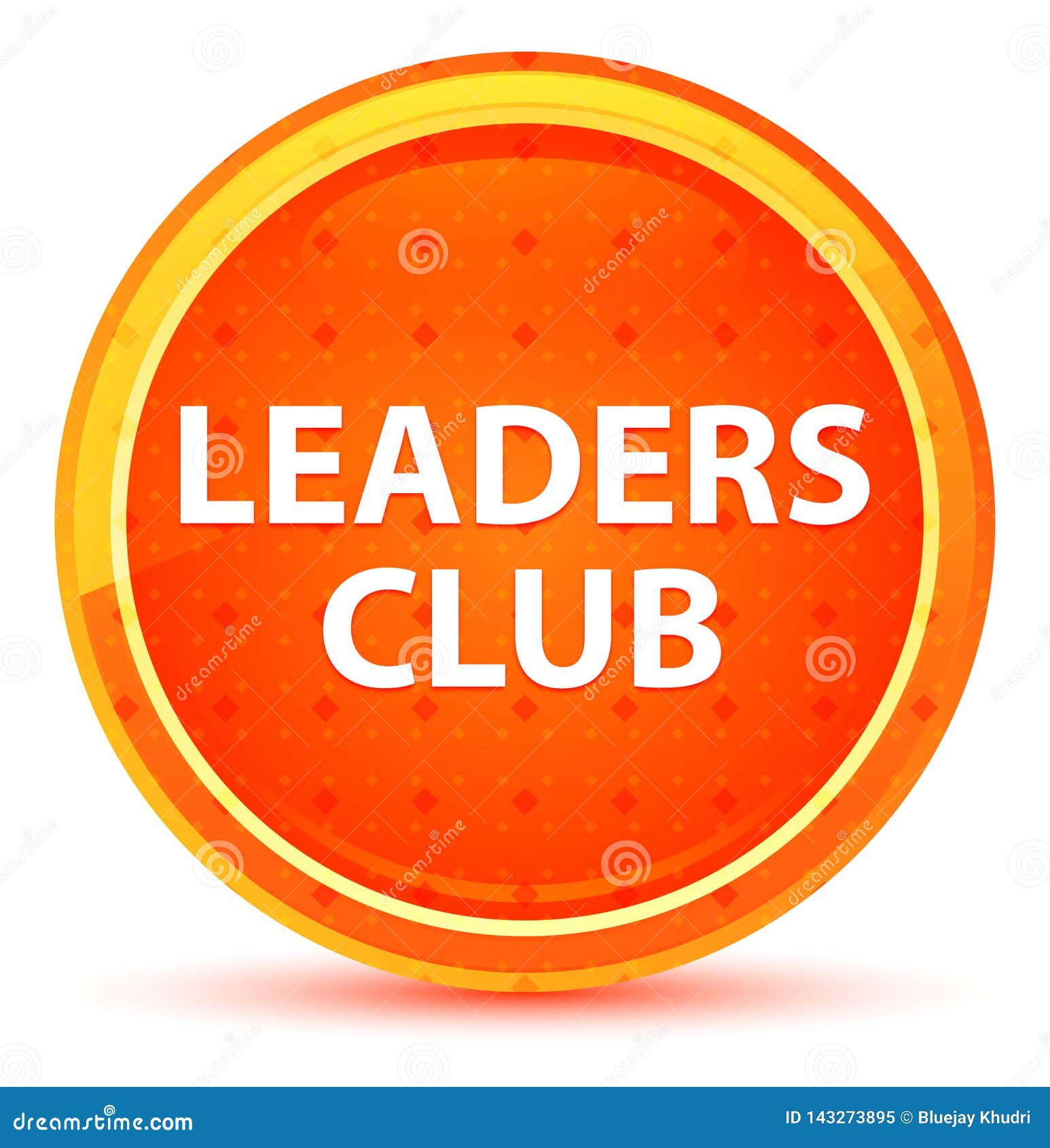 Leaders Club Natural Orange Round Button Stock Illustration ...