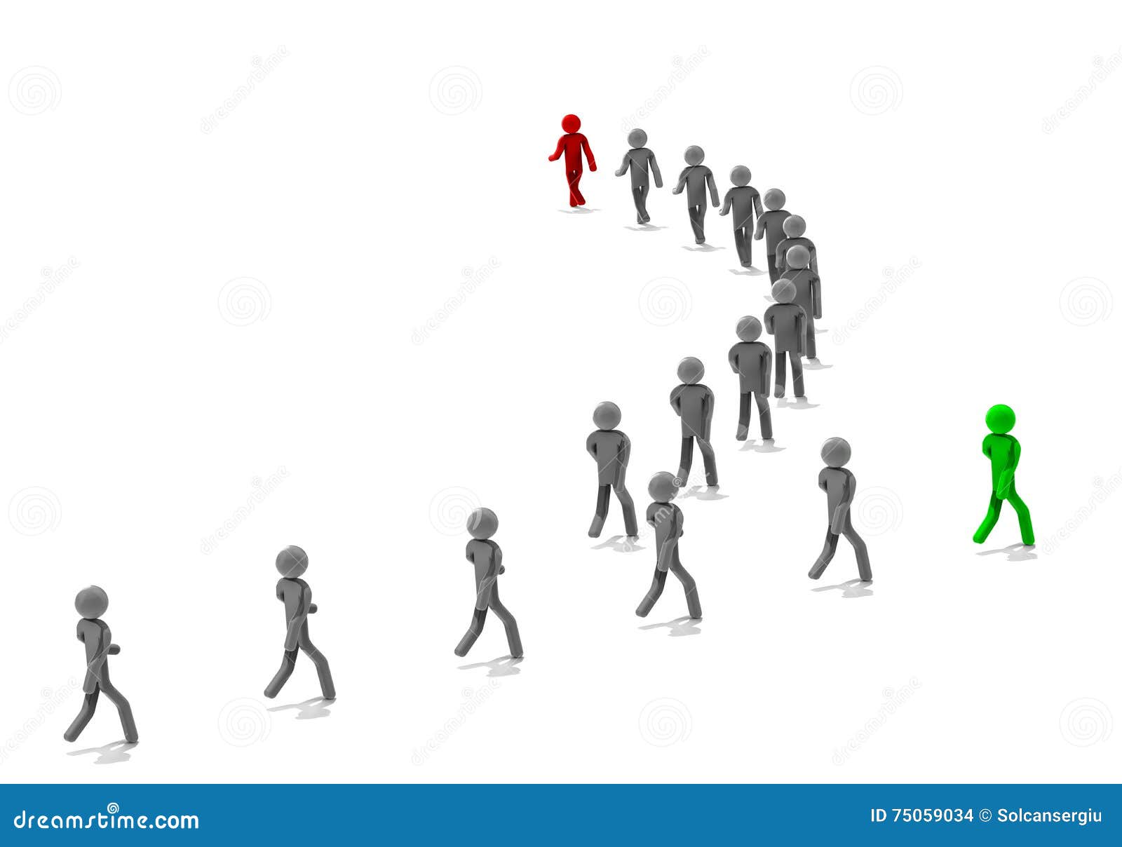 Leaders path stock illustration. Illustration of isolated - 75059034