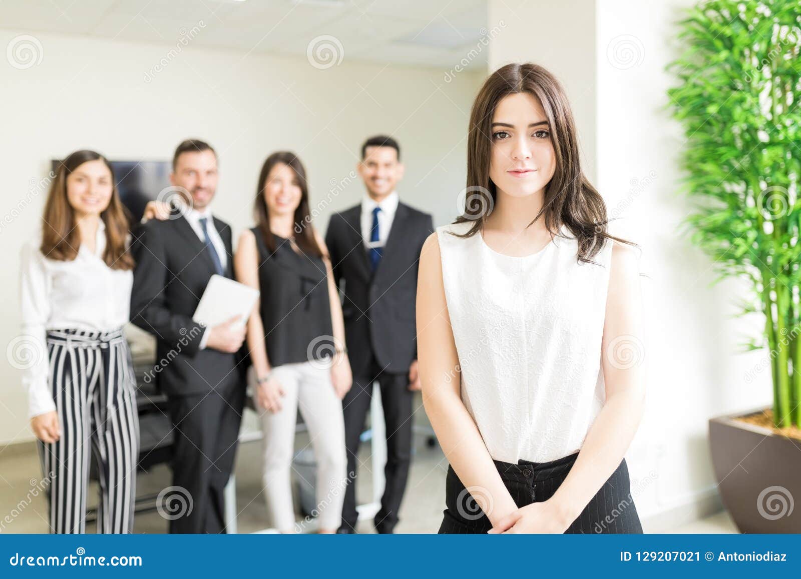 Leaders Set the Example for Employees Stock Image - Image of occupation ...