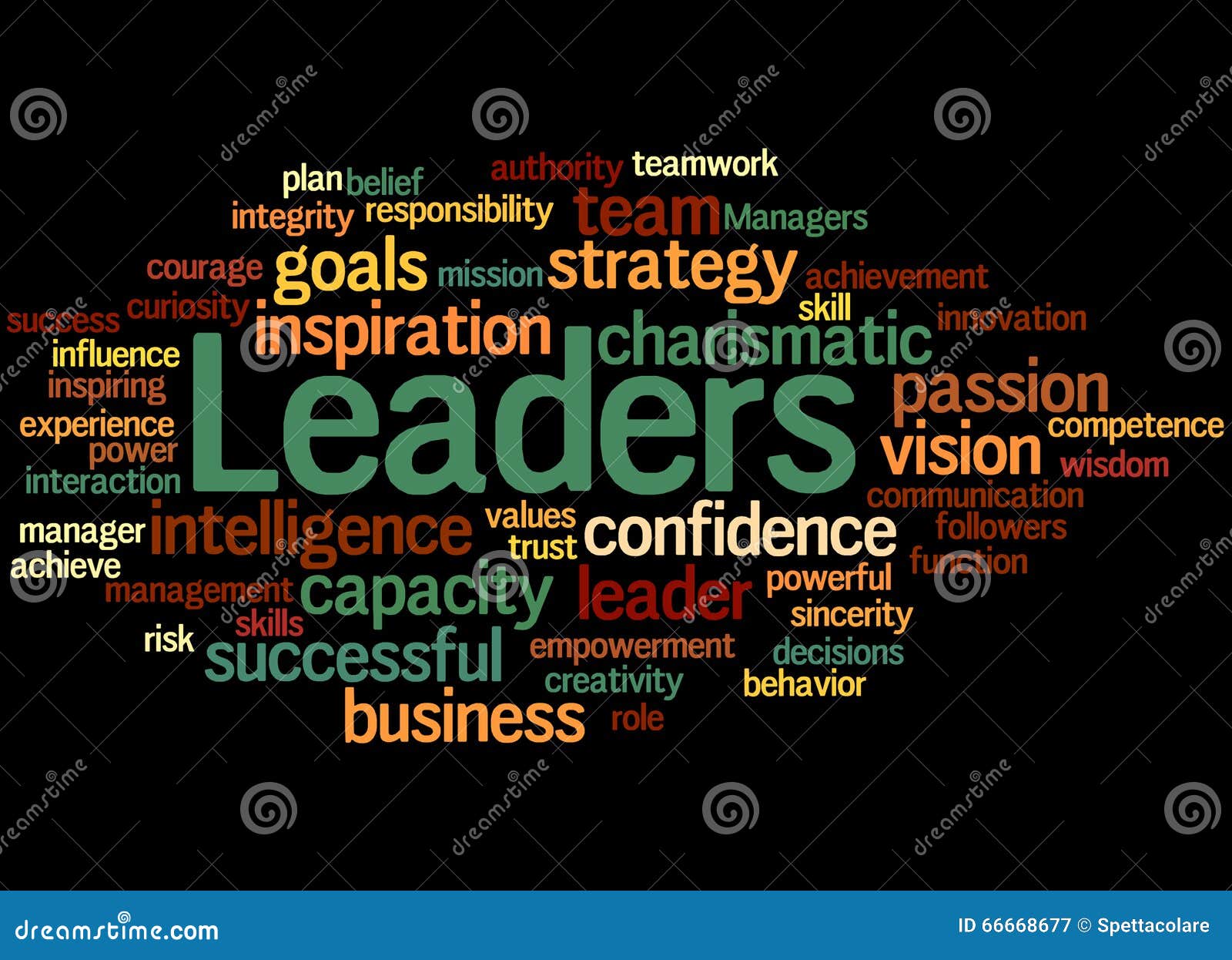Leaders, Word Cloud Concept 6 Stock Illustration - Illustration of ...