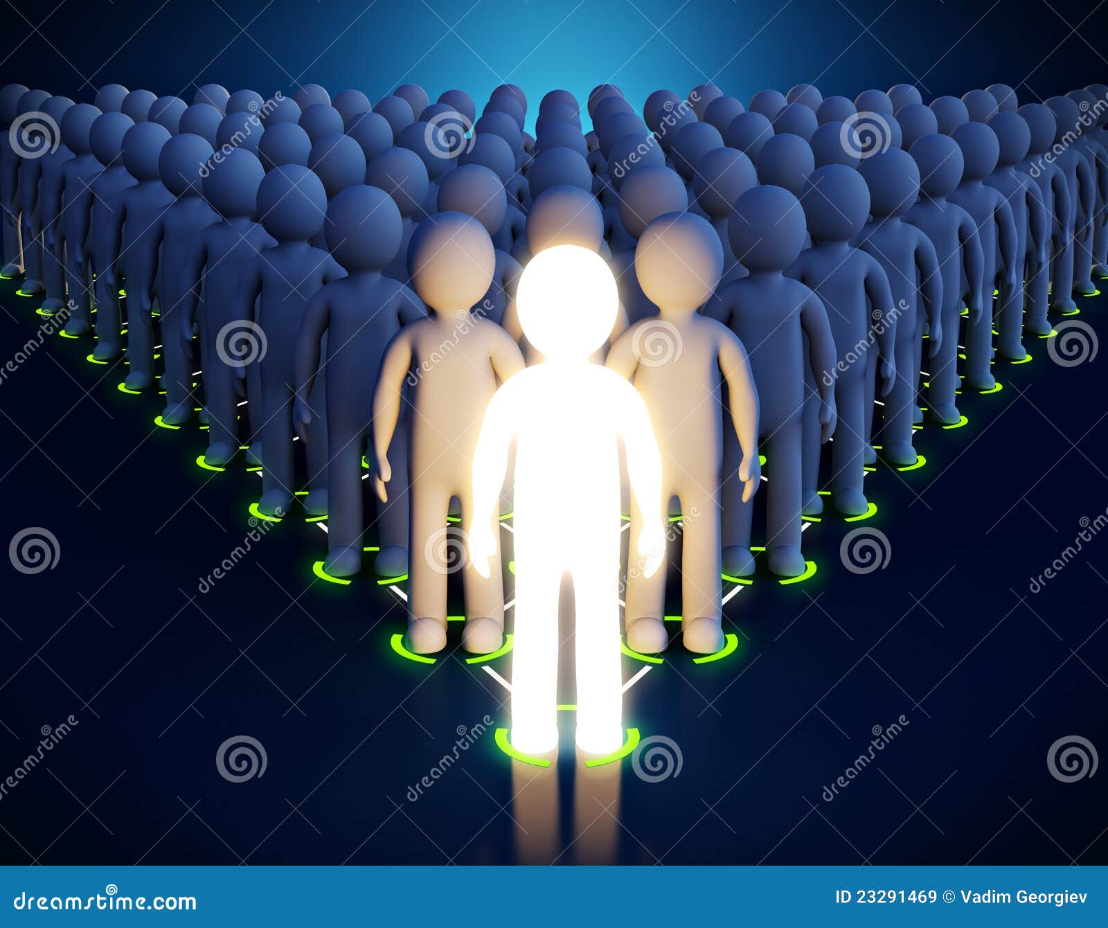 Leadership stock illustration. Illustration of glowing - 23291469