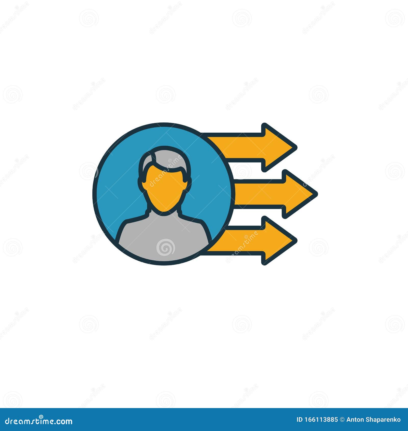 Leadership Approach Icon. Simple Element from Risk Management Icons ...