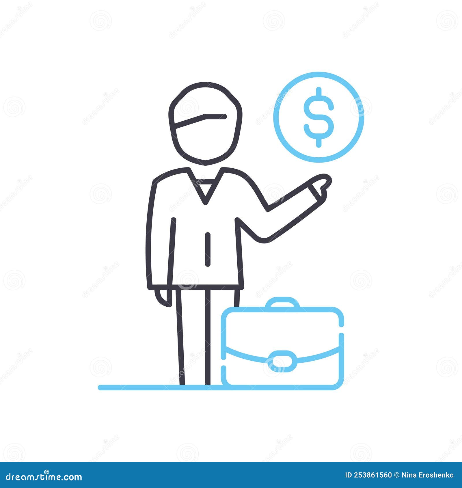Leadership Approach Line Icon, Outline Symbol, Vector Illustration ... Leadership Approach Line Icon, Outline Symbol, Vector Illustration ...