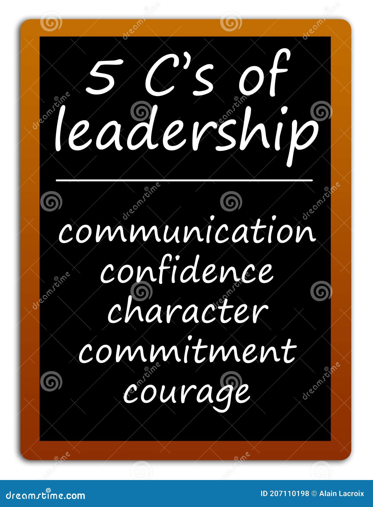 Leadership blackboard stock illustration. Illustration of goals - 207110198