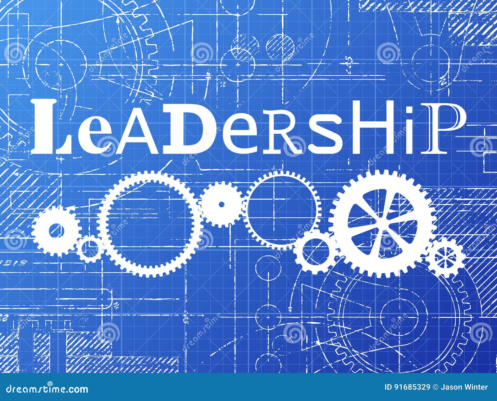 Leadership Blueprint Tech Drawing Stock Illustrations – 9 Leadership ...