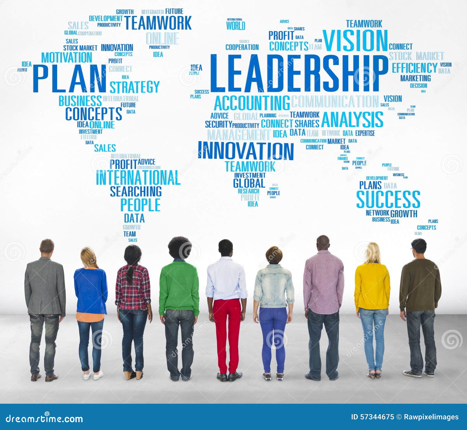 Leadership Boss Management Coach Chief Global Concept Stock Image ...