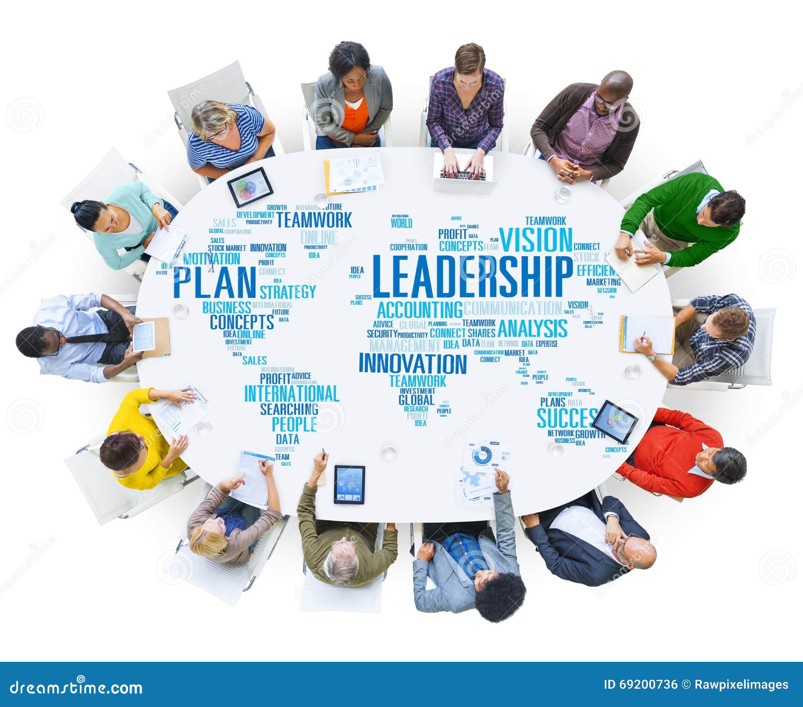 Leadership Boss Management Coach Chief Global Concept Stock Photo ...