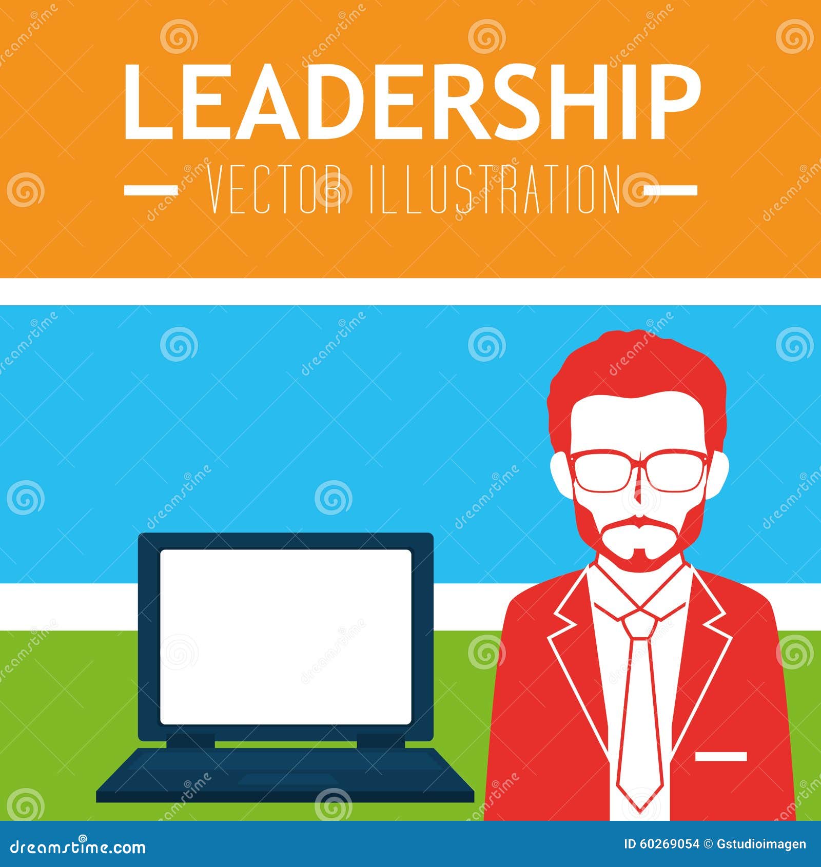Leadership Business Entrepreneur Stock Vector - Illustration of boss ...
