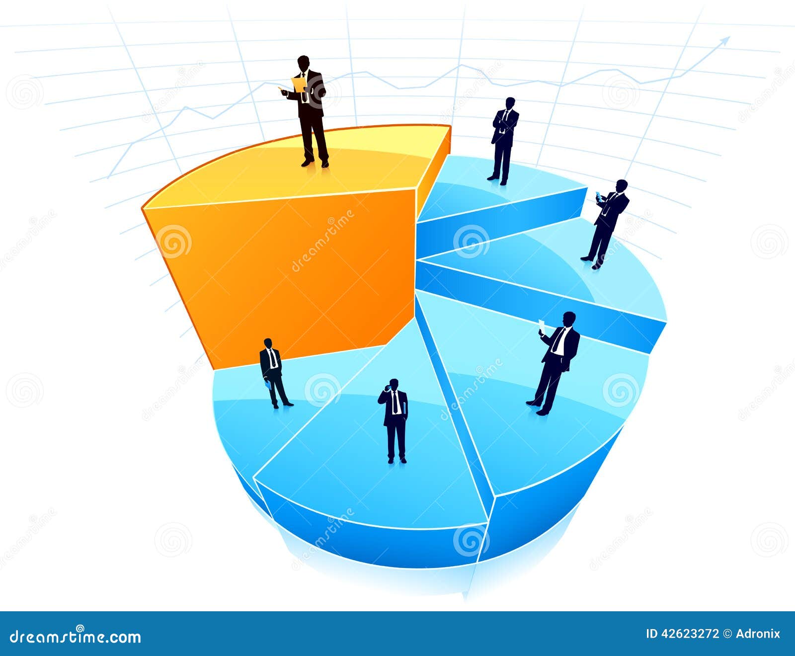 Leadership stock vector. Illustration of data, increase - 42623272