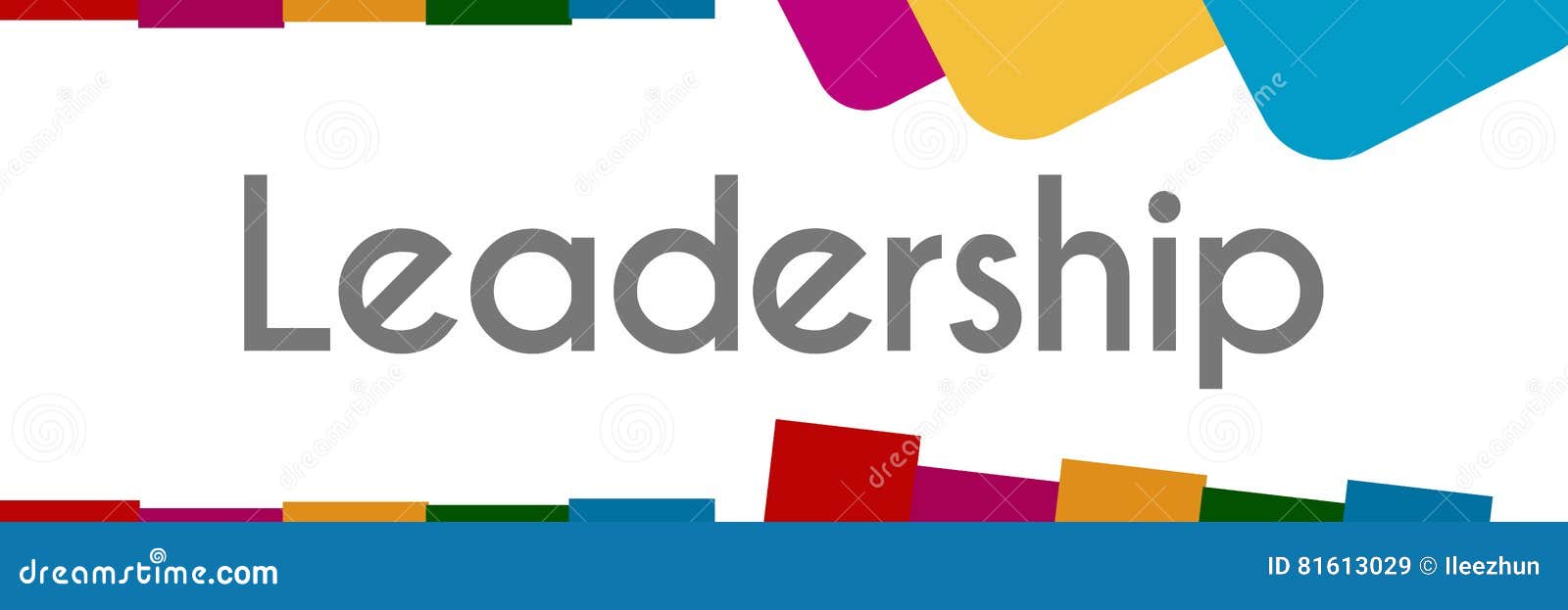 Leadership Colorful Abstract Shapes Stock Illustration - Illustration ...