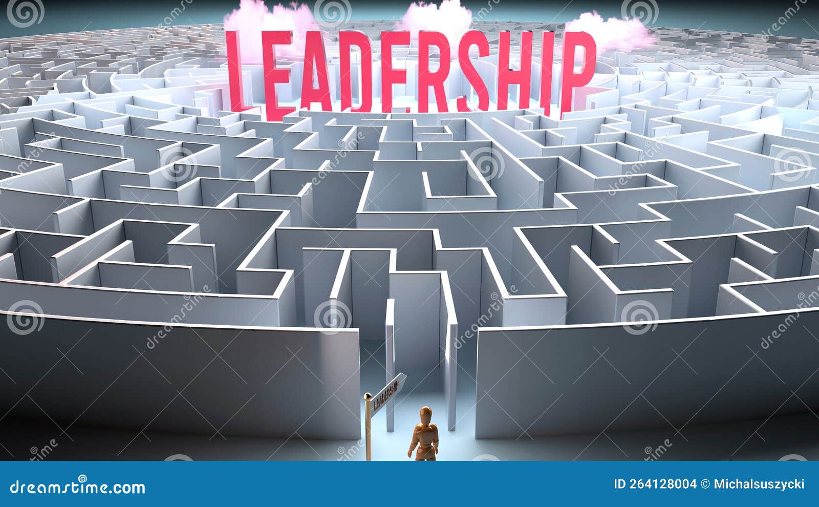 Leadership and a Complicated Path To it Stock Illustration ...