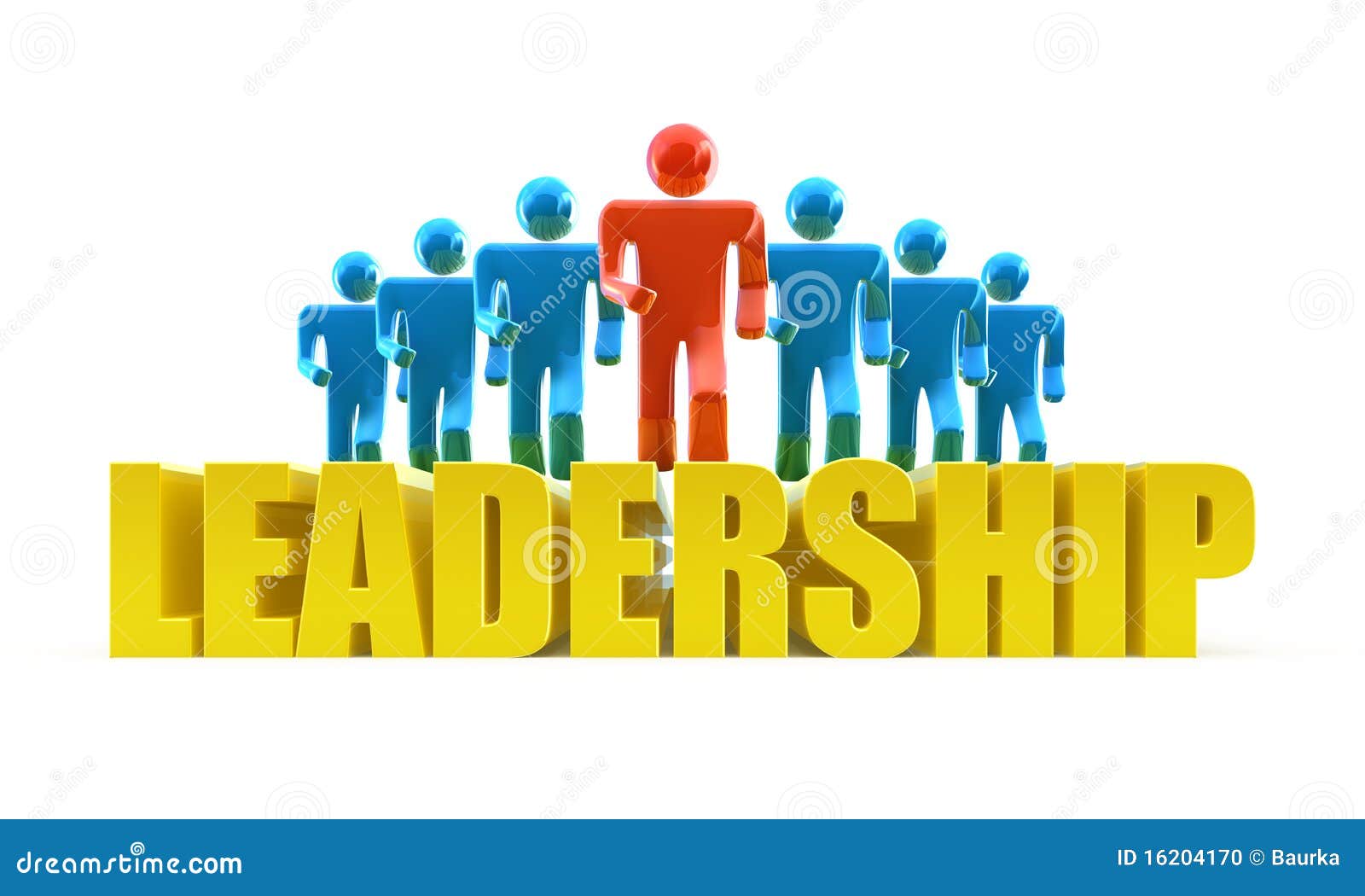 Leadership Concept. People Follow The Leader. Cartoon Vector ...