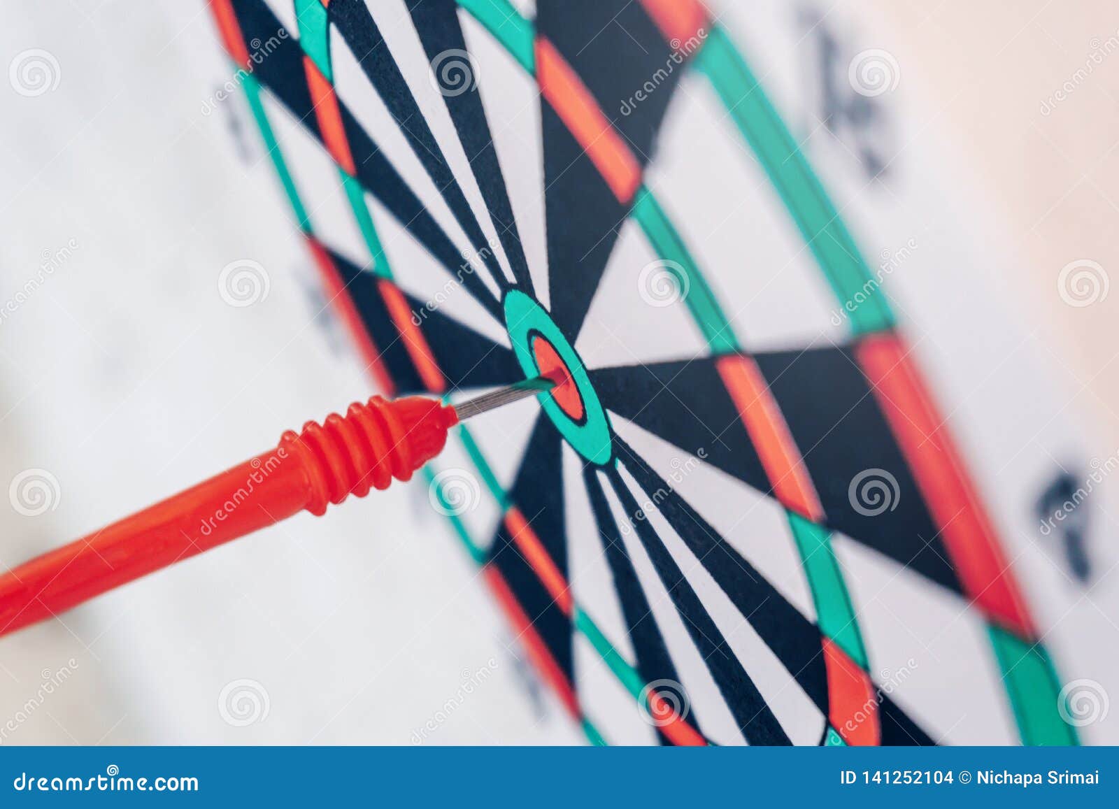 Leadership Concept Arrows on Archery Target of Dartboard Target ...