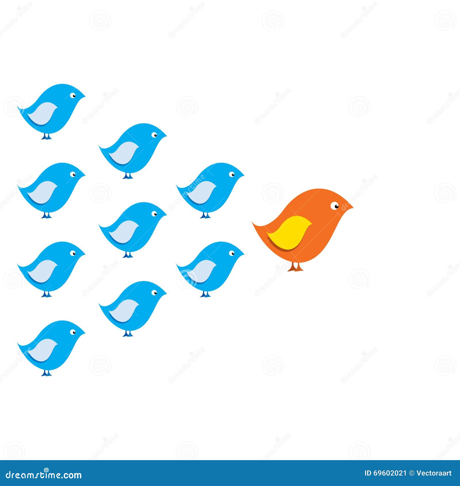 Leadership concept design stock vector. Illustration of follow - 69602021