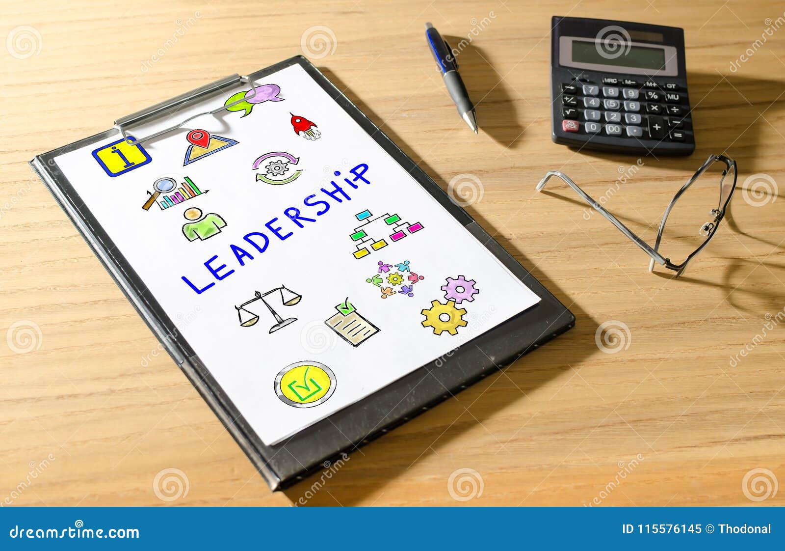 Leadership Concept on a Desk Stock Image - Image of concept, people ...