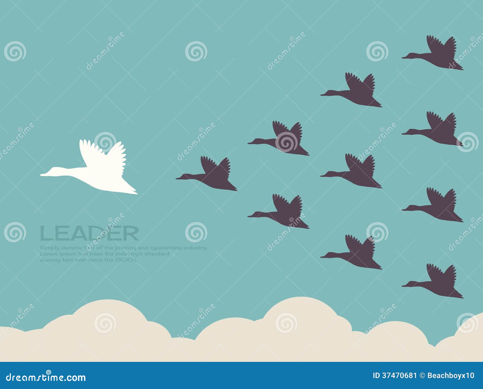 Duck Leadership Stock Illustrations – 179 Duck Leadership Stock ...