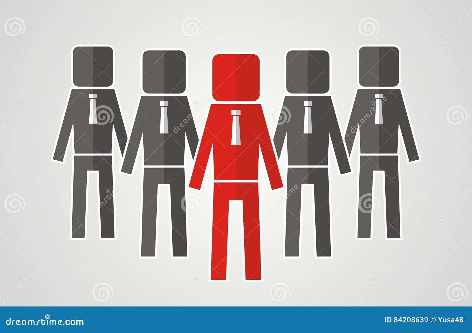 Leadership Concept - Group of Workers Should Be the Leader Stock ...