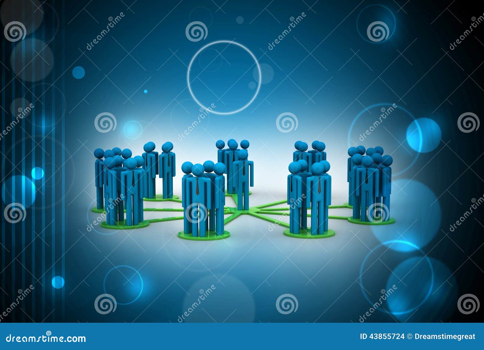 Leadership Concept, Leader and Team Stock Illustration - Illustration ...