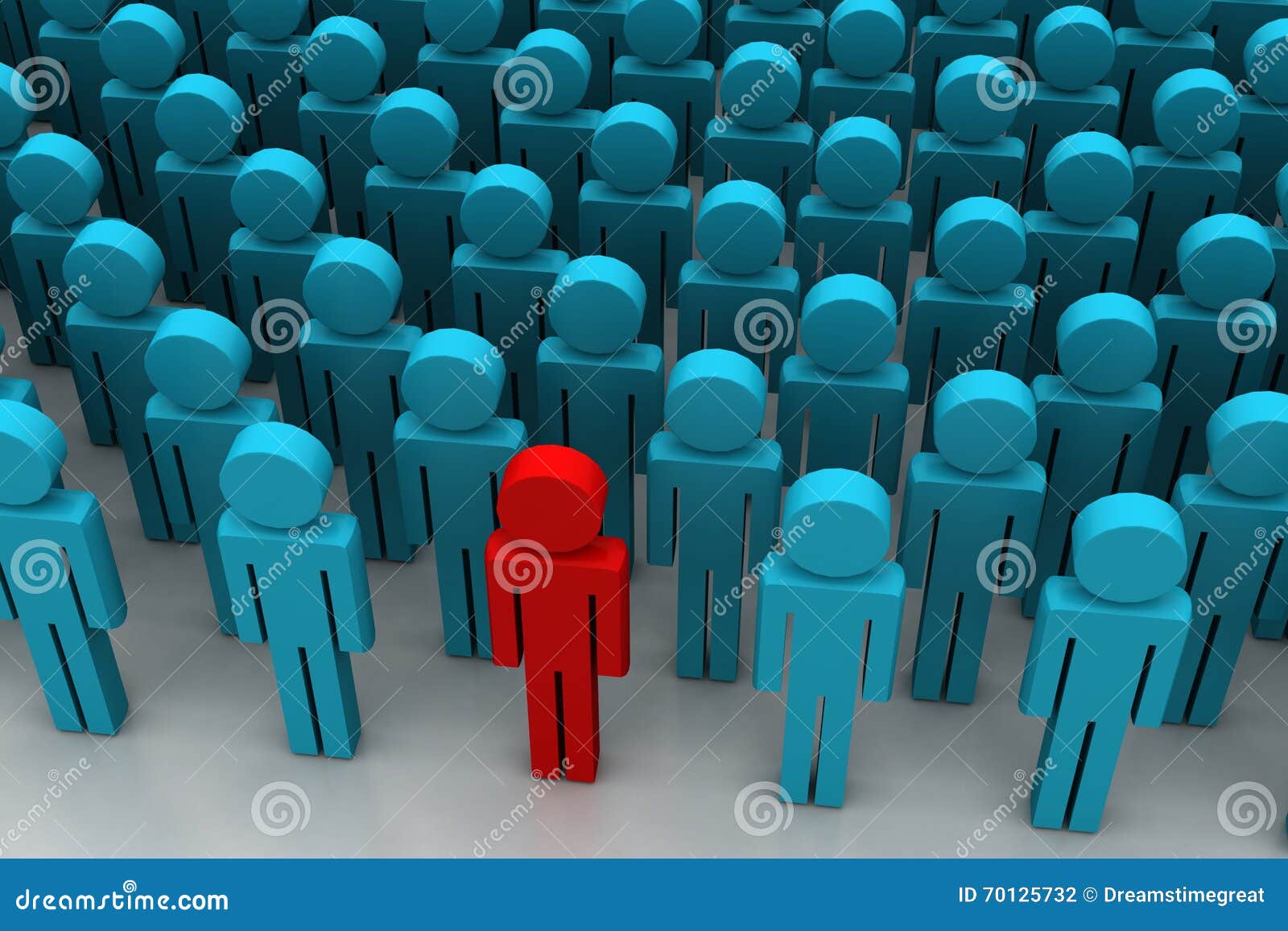Leadership Concept, Leader and Team Stock Illustration - Illustration ...