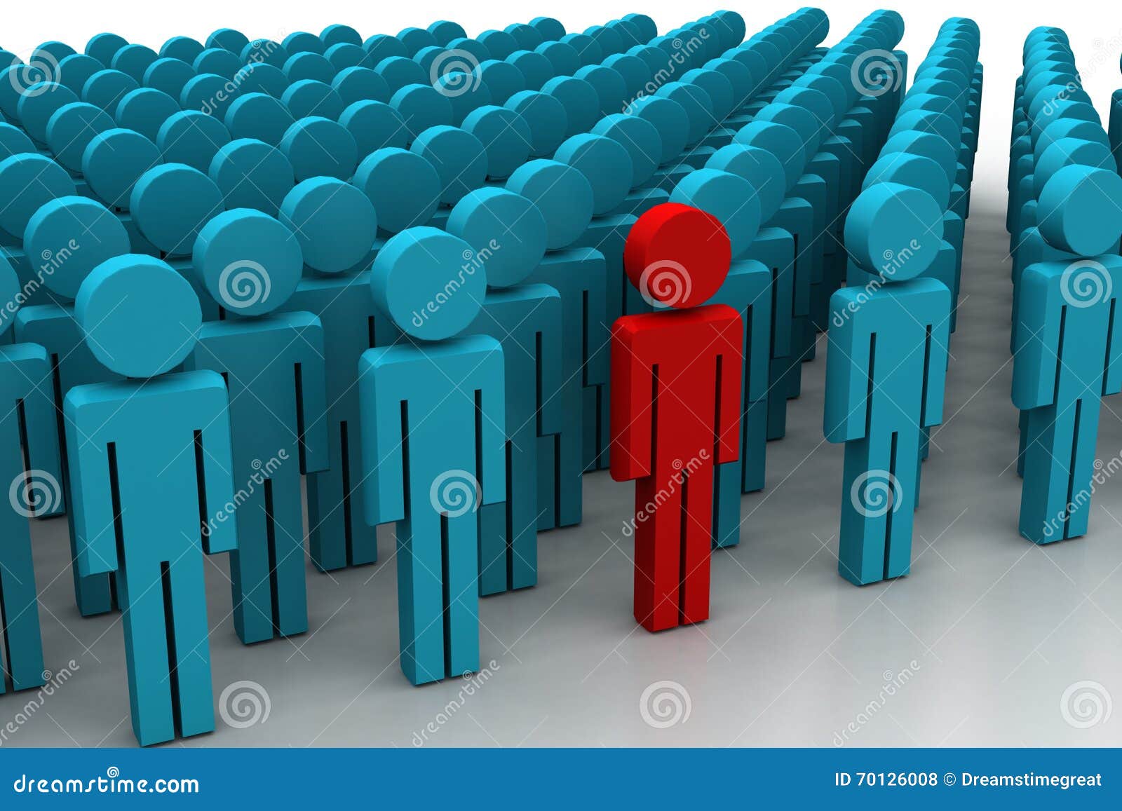 Leadership Concept, Leader and Team Stock Illustration - Illustration ...