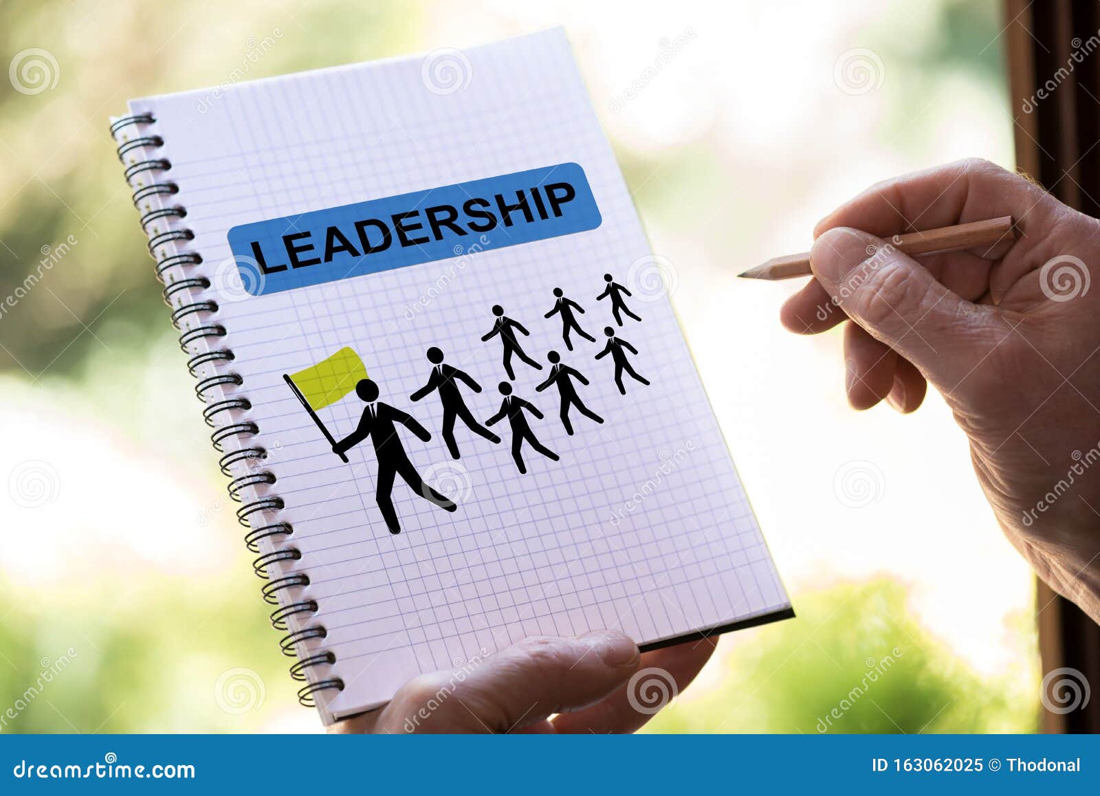 Leadership Concept on a Notepad Stock Image - Image of success ...