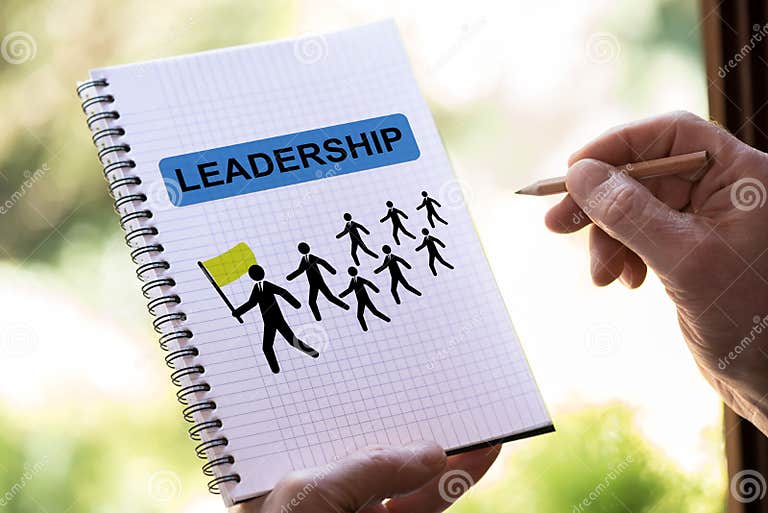 Leadership Concept on a Notepad Stock Image - Image of success ...