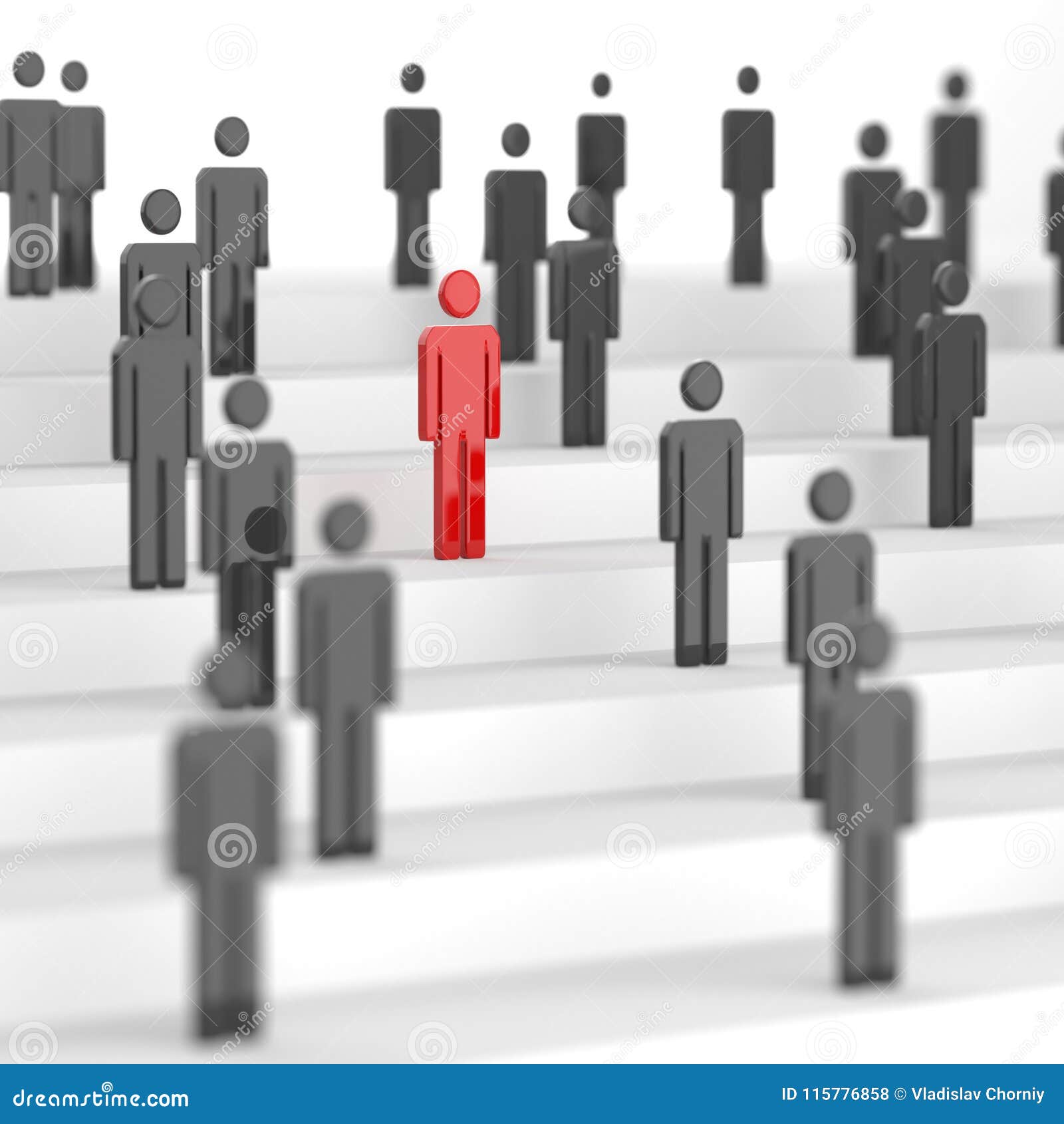 Red leader man stock illustration. Illustration of leading - 115776858