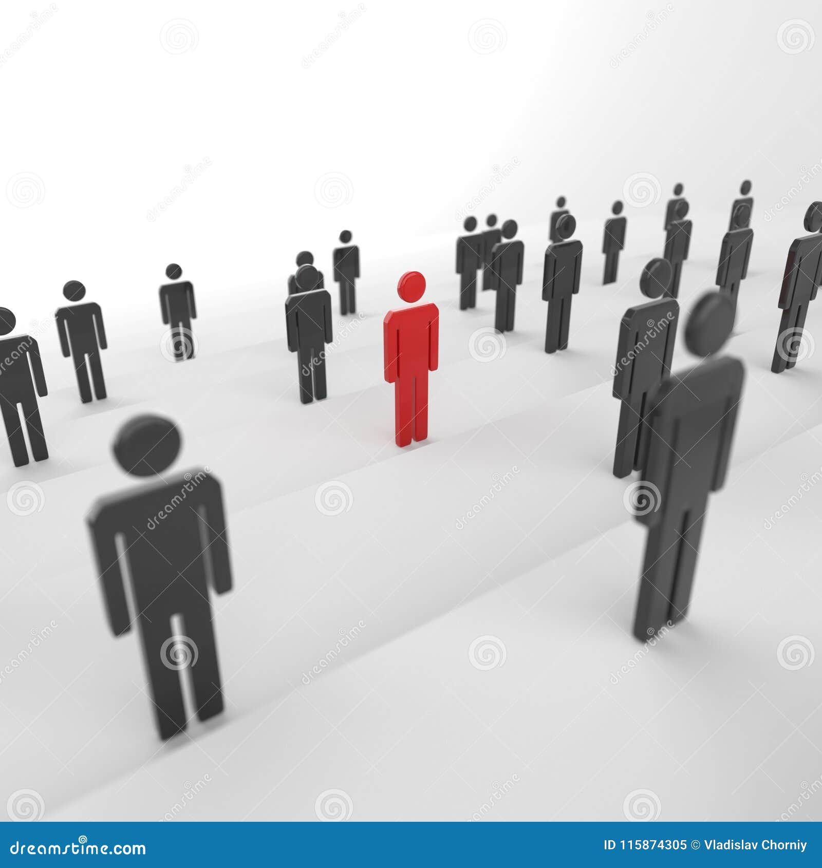 Red leader man stock illustration. Illustration of businessman - 115874305