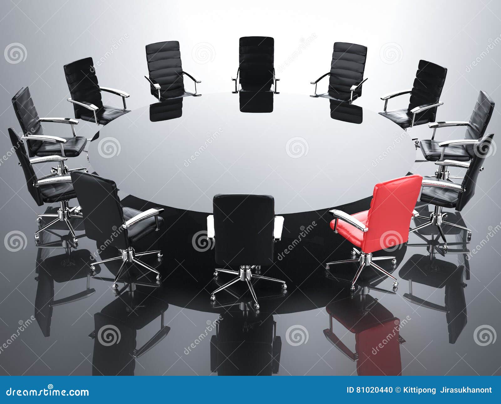 Leadership Concept with Red Office Chair Stock Photo - Image of ...
