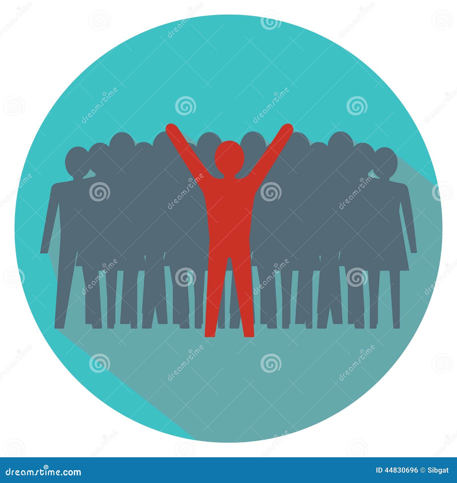 Concept To Stand Out From The Group, Be Different Think, Individually ...