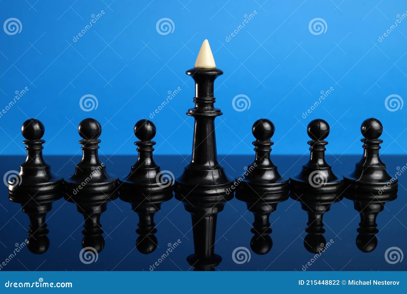 Leadership Concept, a Team Business with Chess Pieces Stock Photo ...