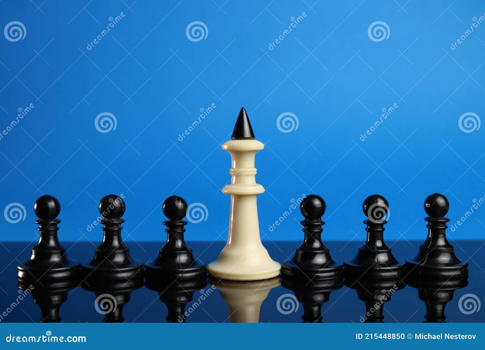 Leadership Concept, a Team Business with Chess Pieces Stock Photo ...