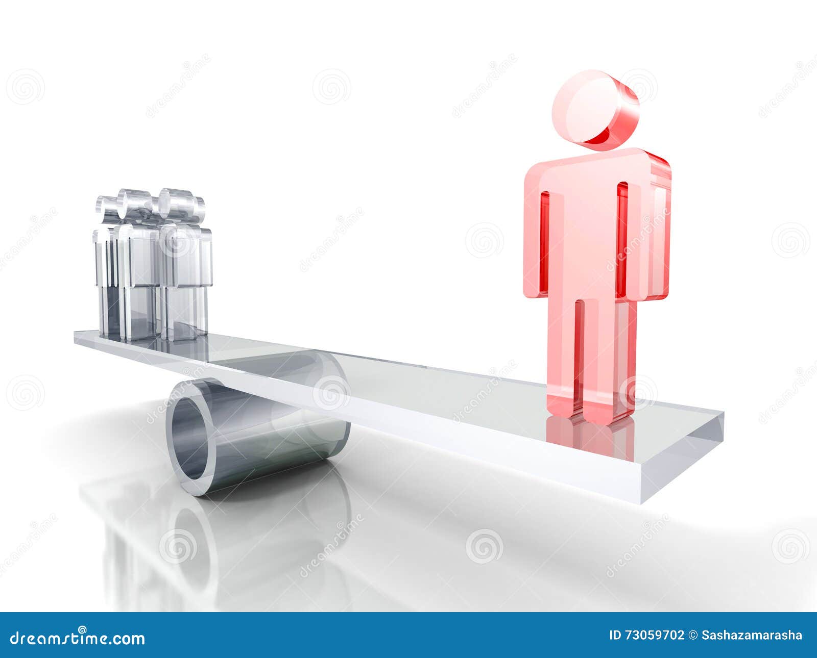 Leadership Concept. Team Group with Red Leader Person Stock ...