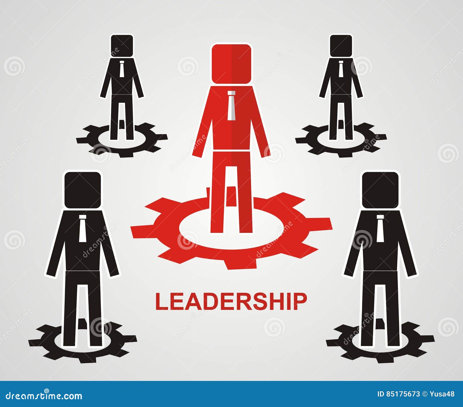 Leadership Concept. Teamwork Concept Stock Vector - Illustration of ...