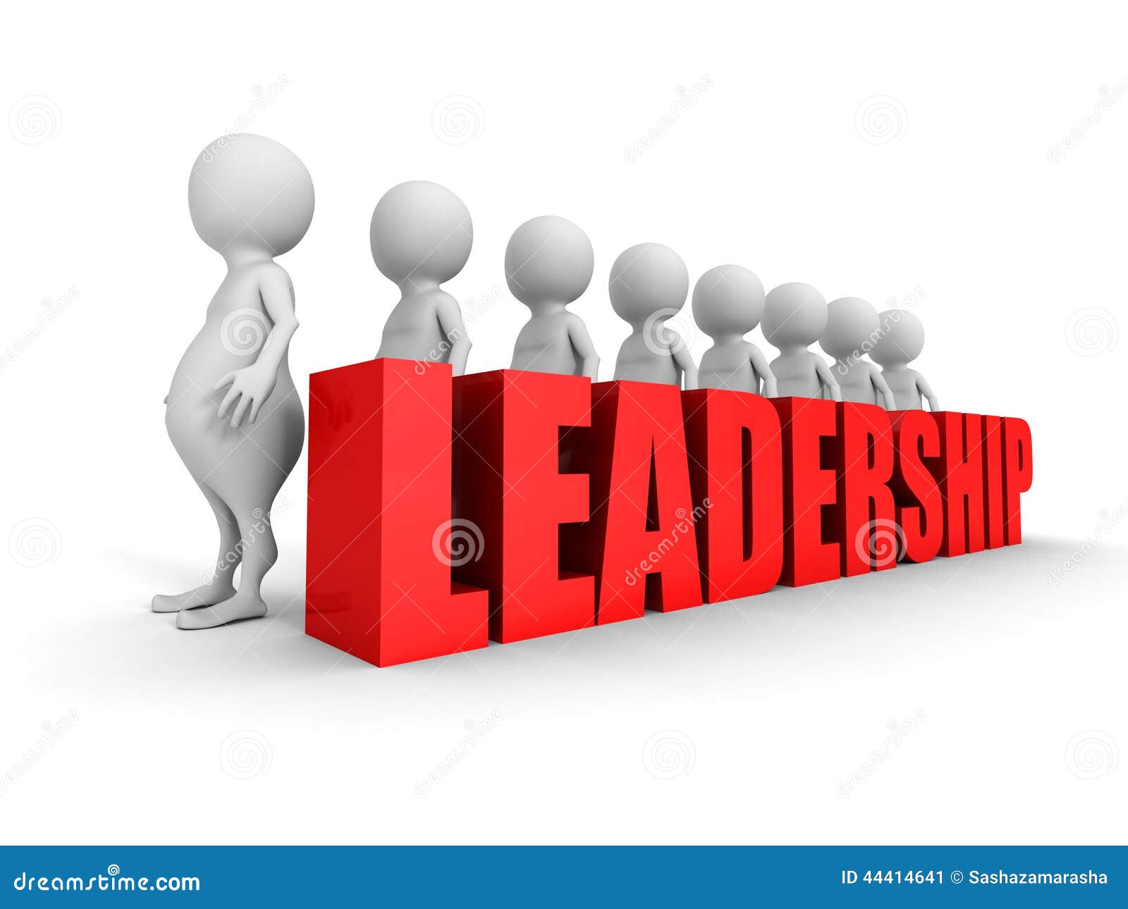 Leadership Concept Text with White 3d People Team Stock Illustration ... Leadership Concept Text with White 3d People Team Stock Illustration ...