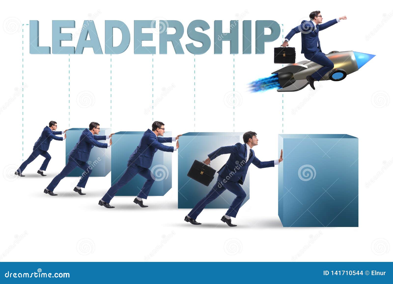 The Leadership Concept with Various Business People Stock Photo - Image ...