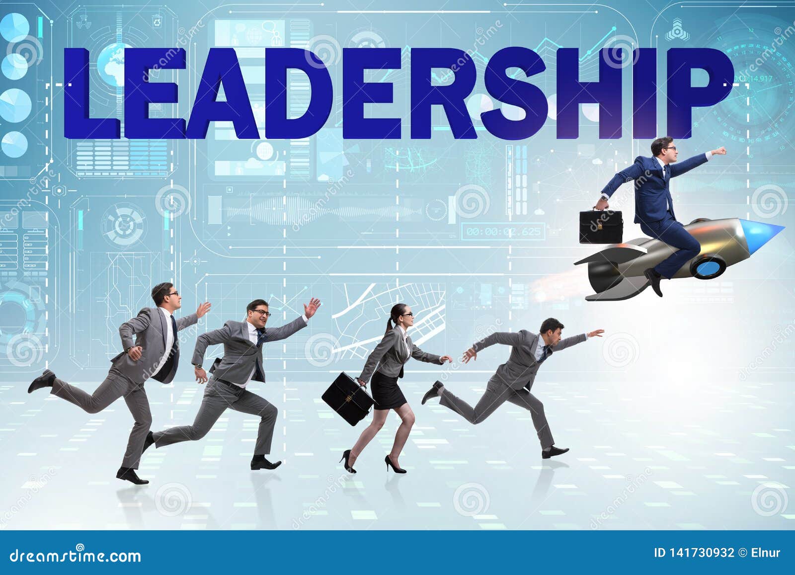 The Leadership Concept with Various Business People Stock Photo - Image ...