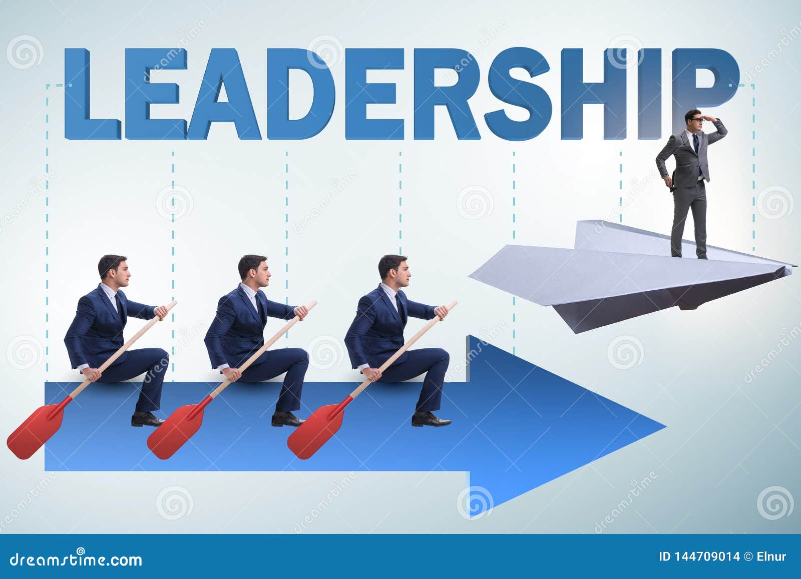 The Leadership Concept with Various Business People Stock Photo - Image ...
