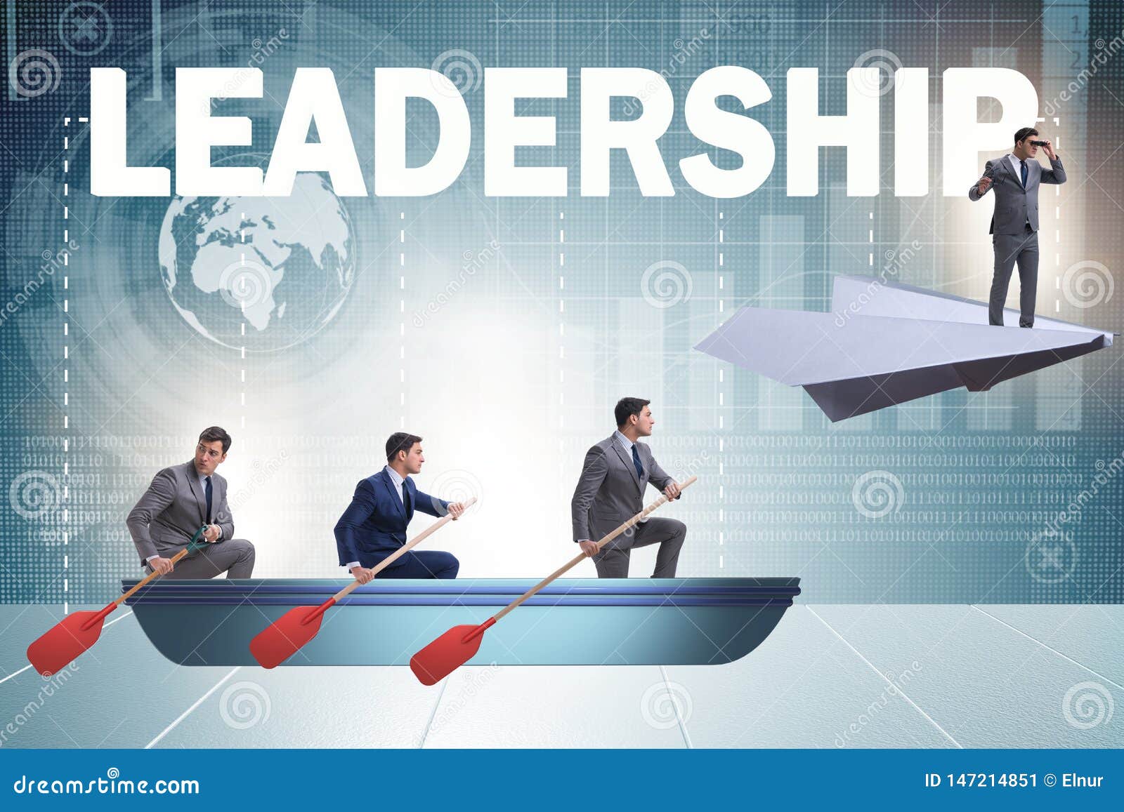 The Leadership Concept with Various Business People Stock Image - Image ...