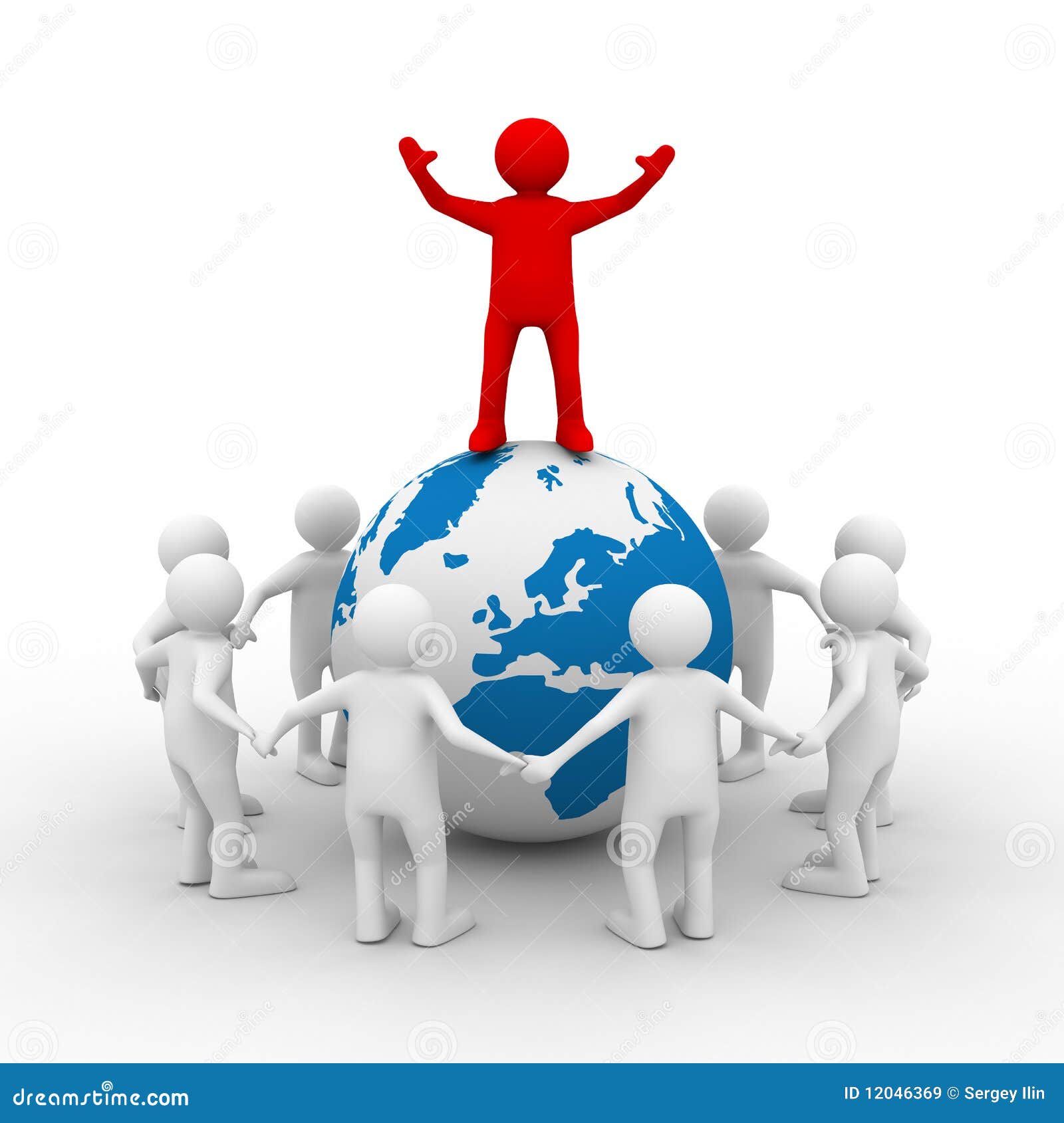 Leadership Concept on White Background Stock Illustration ... Leadership Concept on White Background Stock Illustration ...