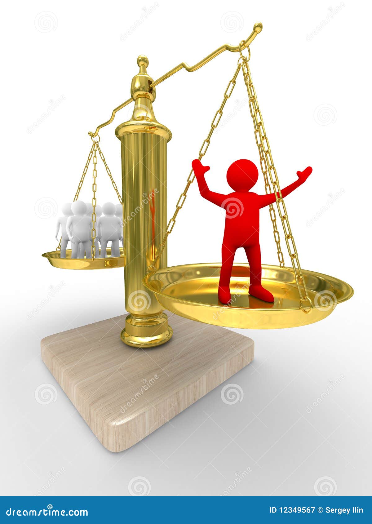 Leadership Concept on White Background Stock Illustration ...