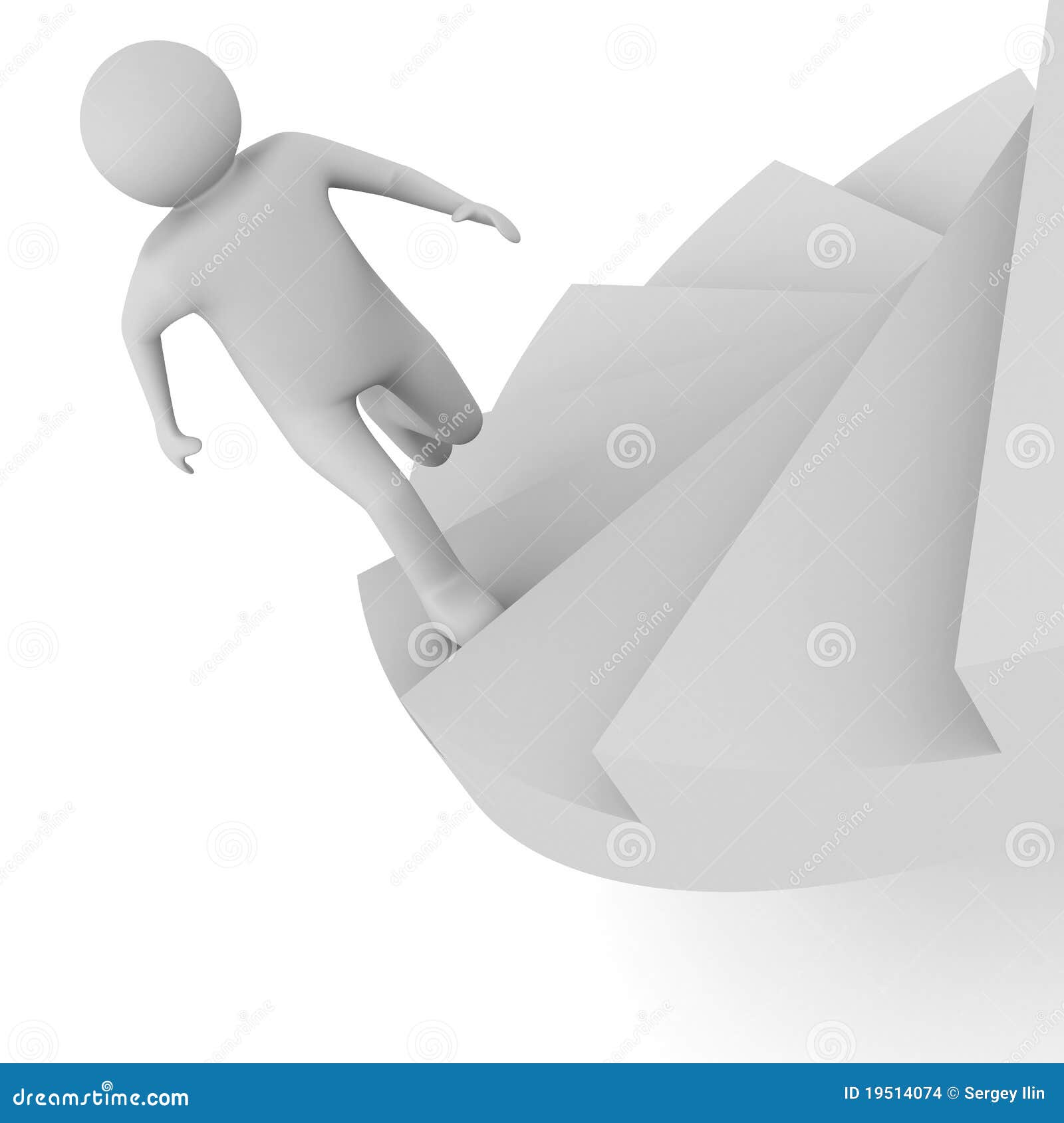 Leadership Concept on White Background Stock Illustration ...