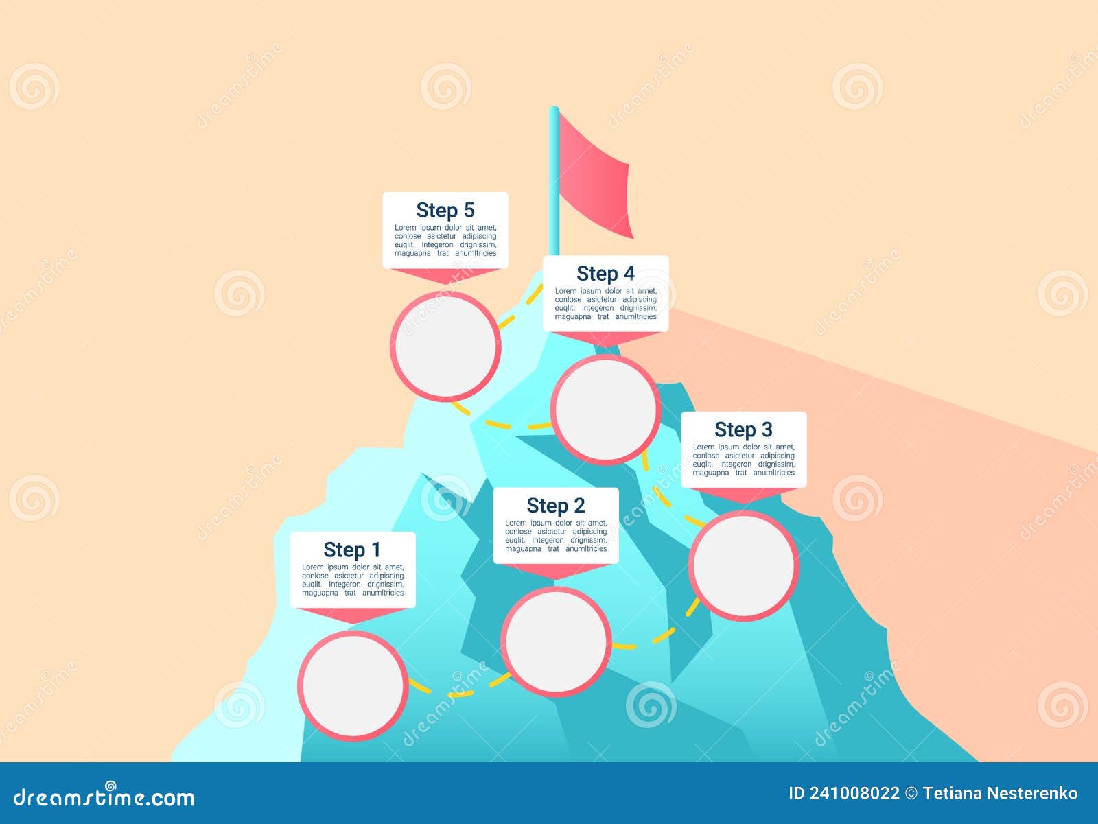 Leadership Development Infographic Chart Design Template Stock Vector ...
