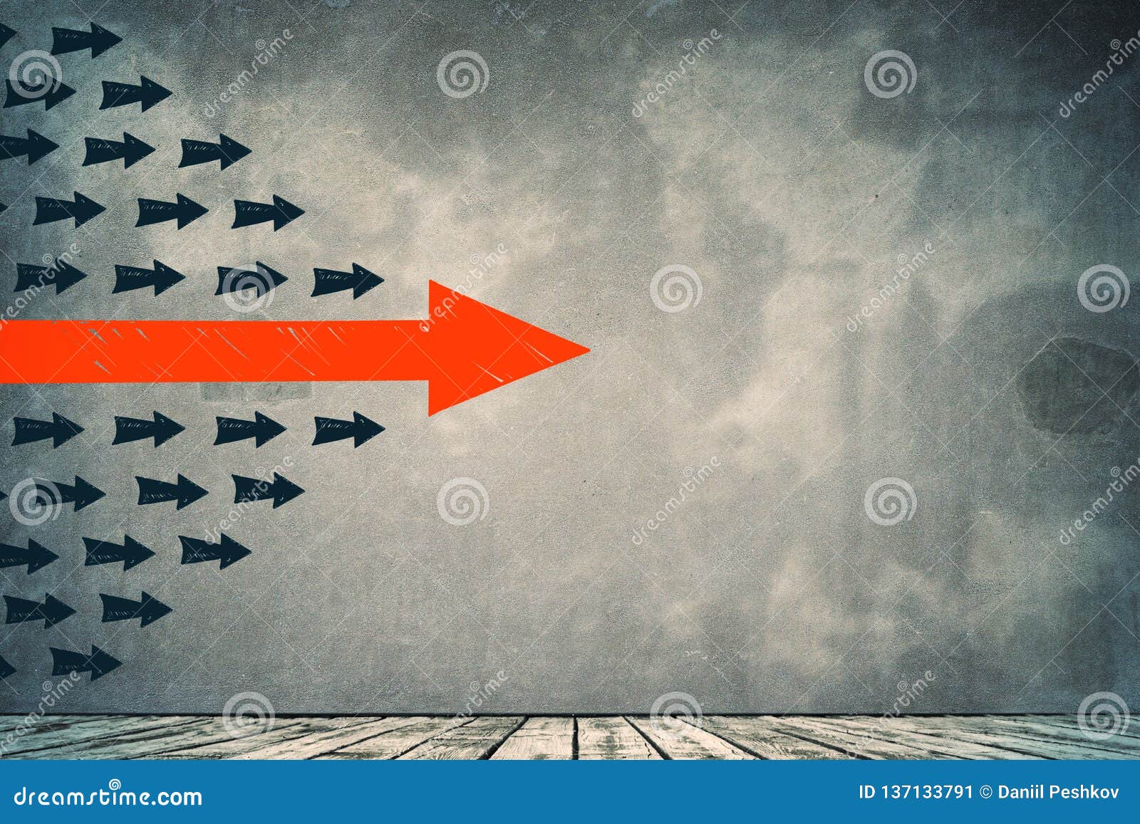 Leadership and Direction Concept Stock Image - Image of concrete ...