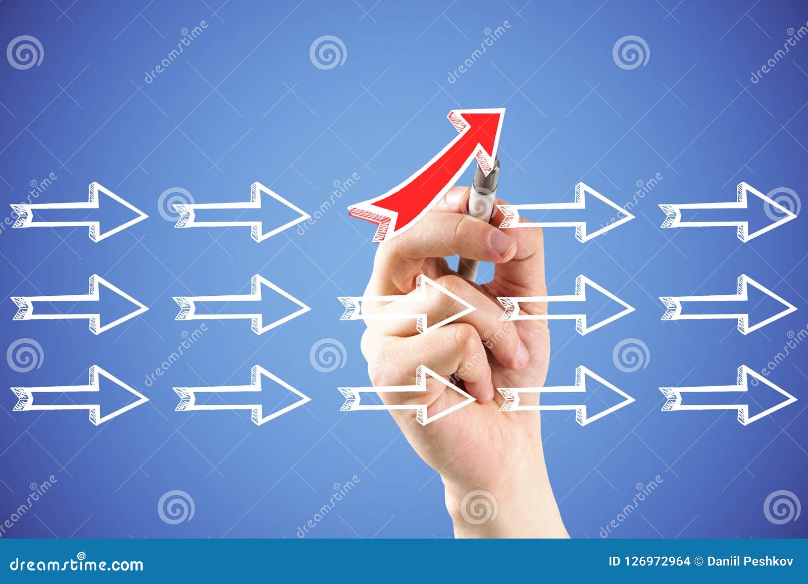 Leadership and Direction Concept Stock Photo - Image of fingers, niche ...