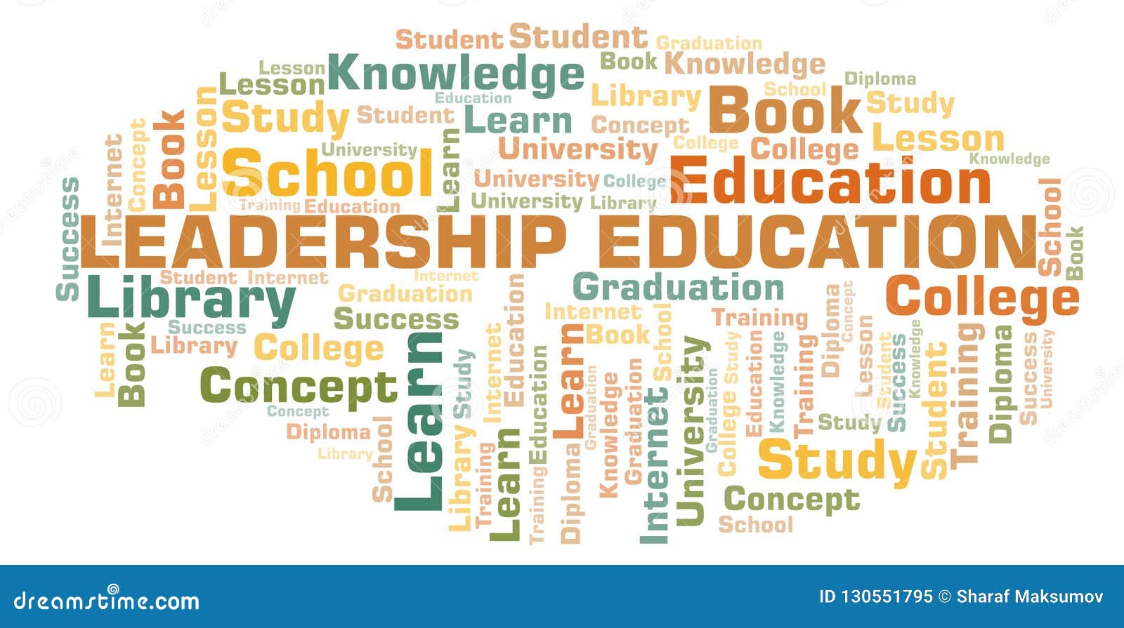 Leadership Education Word Cloud. Stock Illustration - Illustration of ...
